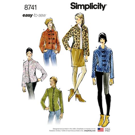 Jackets And Vests Sewing Patterns Jacket Pattern Sewing Simplicity