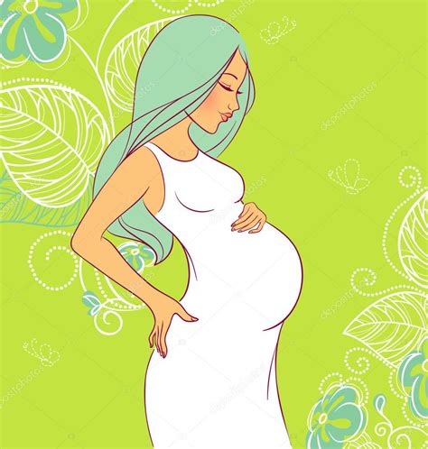 Vector Illustration Of Pregnant Woman Stock Illustration By ©sonneon