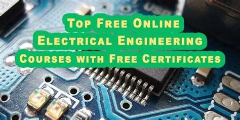 free online electrical engineering courses with free certificates