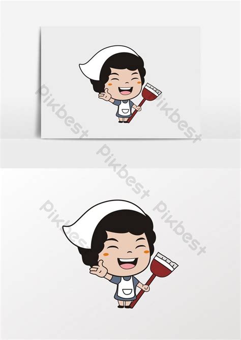 ภาพการ์ตูนทำความสะอาดทำความสะอาดภาพของป้า เทมเพลต แบบ Cdr ดาวน์โหลดฟรี