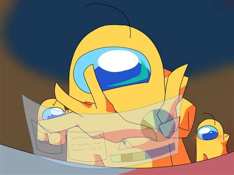 Pin By Cupiiidsammy On Among Us Game Character Fan Art Yellow