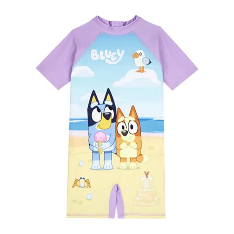 Bluey MÄdchen Badeanzug Bluey Und Bingo Sonnenanzug Alter 2 Bis 8 Jahre