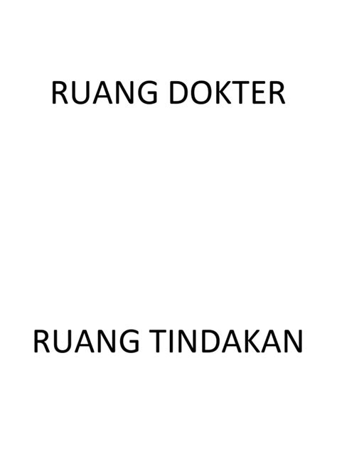 Pengertian Jenis Dan Manfaat Serta Sejarahnya Ruang Dokter M