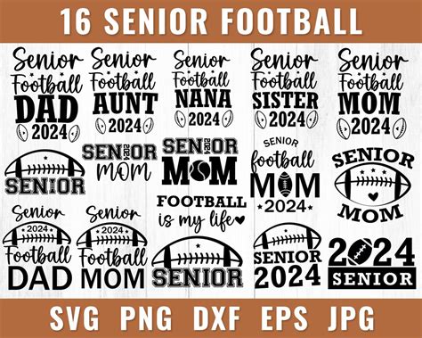 Senior Football Svg Football Senior Svg Svg Files For Cricut Senior