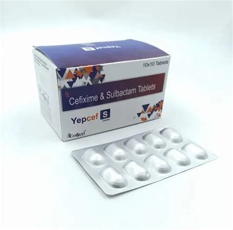Yepcef S Cefixime Mg Sulbactam Mg Prescription Covaxl At Box In Panchkula