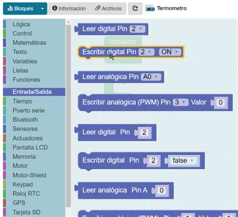 ArduinoBlocks y la programación por bloques makinando