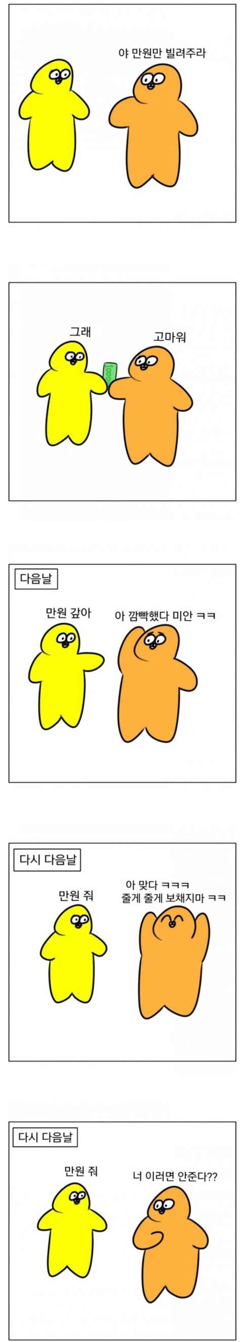 생각보다 많다는 돈 빌리는 사람들의 마인드 유머움짤이슈 에펨코리아