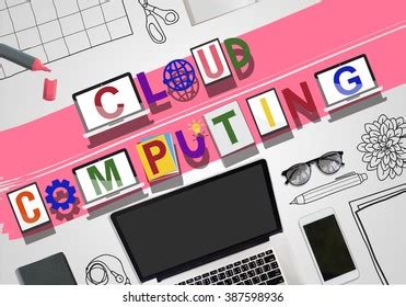 Cloud Computing Database Server Network Concept Stock Photo