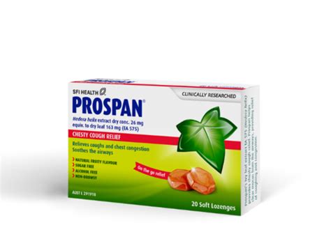 Prospan Lozenges Naturally Sourced Ivy Leaf Extract To Soothe Chesty