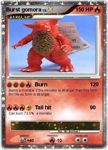 Pokémon Burst Gomora 1 1 Burn My Pokemon Card