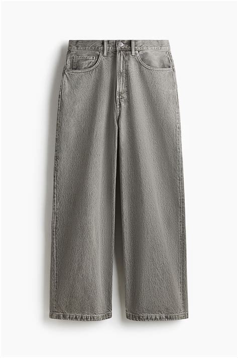 Mens Denim Grey Super Baggy Jeans Handm