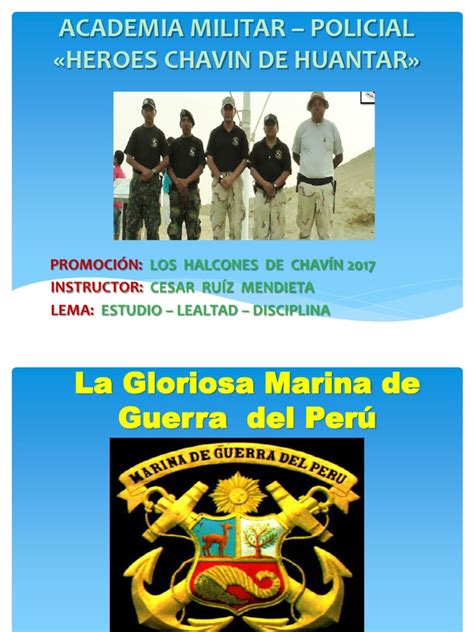 Historia Y Especialidades De La Marina Del Perú Pdf Perú