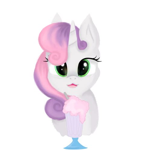 Sweetie Belle And Her Milkshake By Darqqui On Deviantart