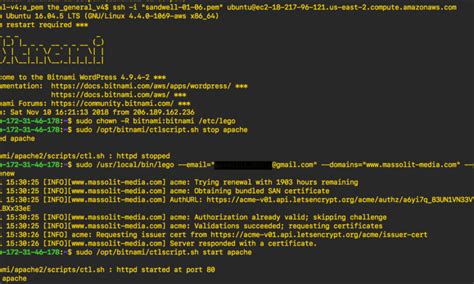 Renew A Lets Encrypt Ssltls Certificate On An Aws Ec2 Instance