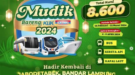 Syarat Mudik Gratis 2024 Naik Bus Kereta Api Dan Kapal Laut Dari