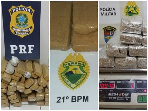 Operações Da Pm E Da Prf Retiram 80 Kg De Maconha De Circulação Grupo