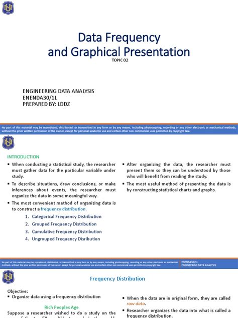 Enenda30 Topic 02 Frequency Distribution And Graphical Presentation Pdf Pdf Categorical