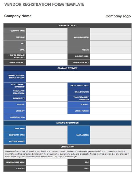New Vendor Setup Form Template Word Pdf Template