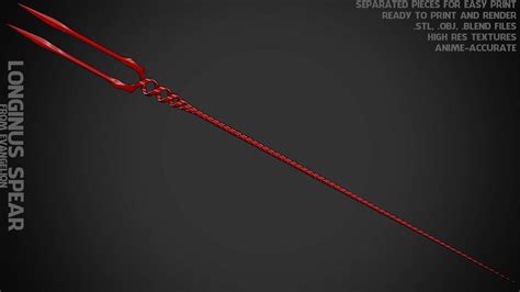 Evangelion Spear Of Longinus For Cosplay 3d Model 3d Printable Cgtrader
