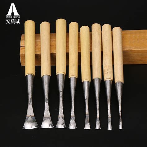 东阳雕刻刀打坯刀中圆打坯刀手工雕花凿子崖柏木根雕刻刀木工工具虎窝淘