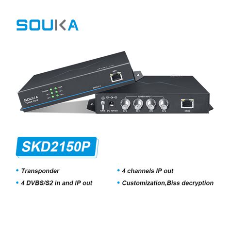 satelite transponder 4 tuners in ip out digital modulator ip encoder