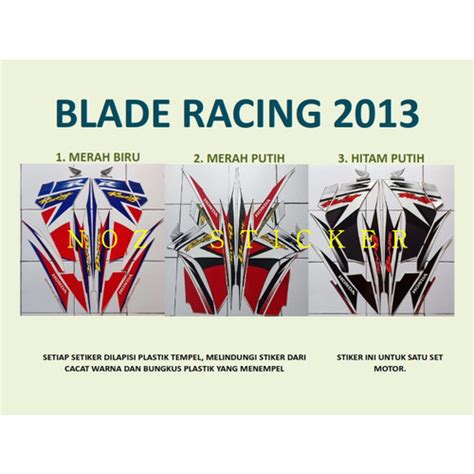 Jual Stiker Blade Racing Motor Honda Sticker Striping Stripping