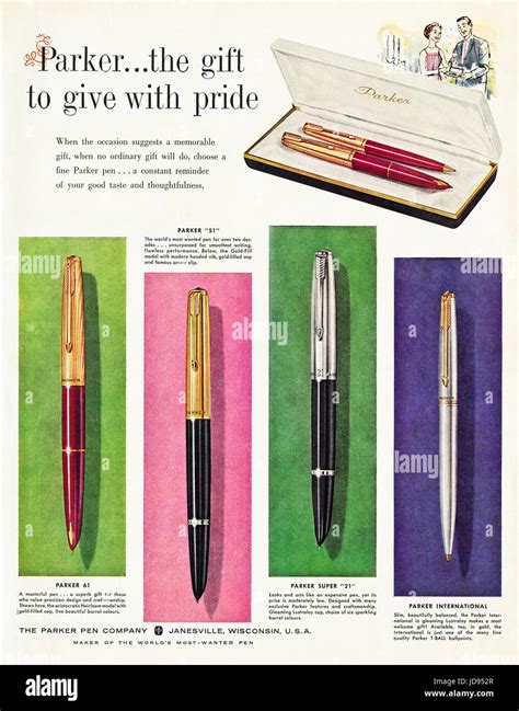 Vintage Parker Pens And Pencils