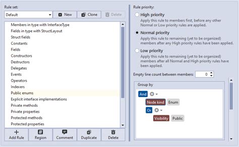 Organize Members Settings Coderush Devexpress Documentation