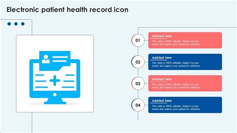 Electronic Patient Health Record Icon Ppt Powerpoint