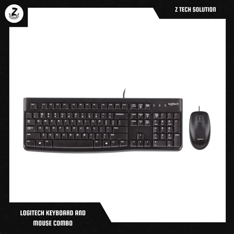 Logitech Wired Keyboard And Mouse Combo Mk120 With Comfort For Either