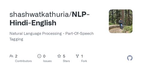 Github Shashwatkathuria Nlp Hindi English Natural Language Processing Part Of Speech Tagging