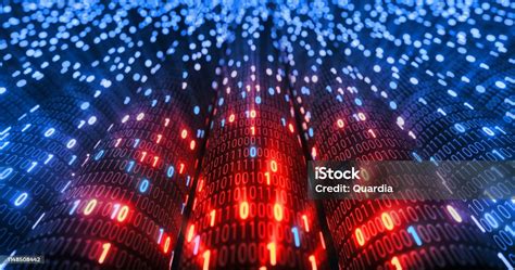 Hacking Red And Blue Digital Binary Code Matrix 01 Background Hacker Dark Web Matrix Digital
