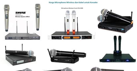 Harga Dan Merk Microphone Bagus Untuk Vocal Wireless Dan Kabel Januari Peralatan Sound