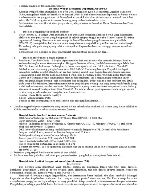 Latihan Bindo Kelas 6 Pdf