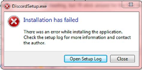 Как исправить ошибку Installation Has Failed при установке Discord