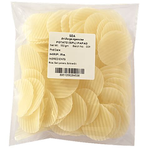 Buy Sda Pappads Potato Ring Papad Online At Best Price Of Rs 39 90 Bigbasket