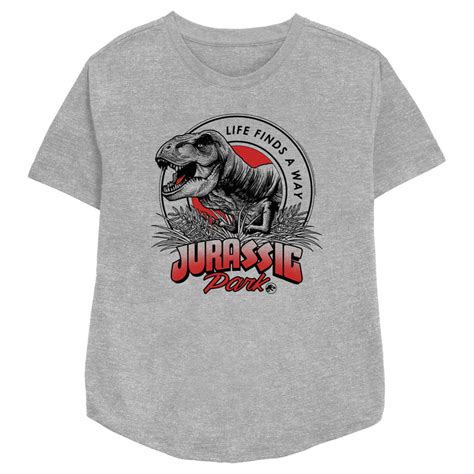 Womens Jurassic Park T Rex Life Finds A Way T Shirt Fifth Sun