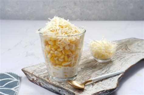 Premium Photo Jasuke Or Jagung Susu Keju Is A Popular Sweet And