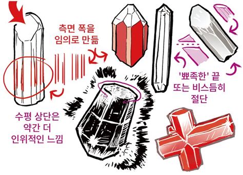 보석 결정 금 그리는 법 그림 꿀팁사전 Gold Drawing Metal Drawing Drawing Tutorial