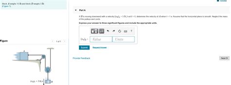 Solved II Review Block A Weighs Lb And Block B Weighs Chegg Com