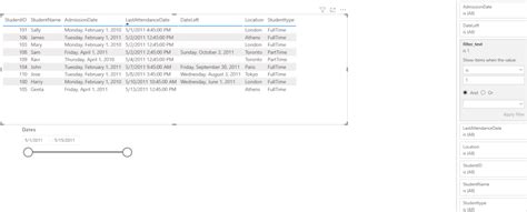 solved how to filter and exclude rows based on date slice