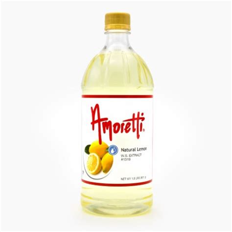 Amoretti Natural Lemon Extract Water Soluble 19 Lbs 1 Pack 19