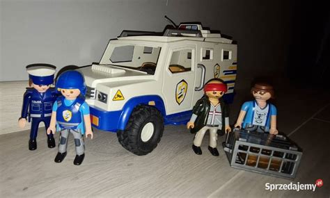 Figurki zestaw kolekcja Playmobil transporter policyjny Łódź
