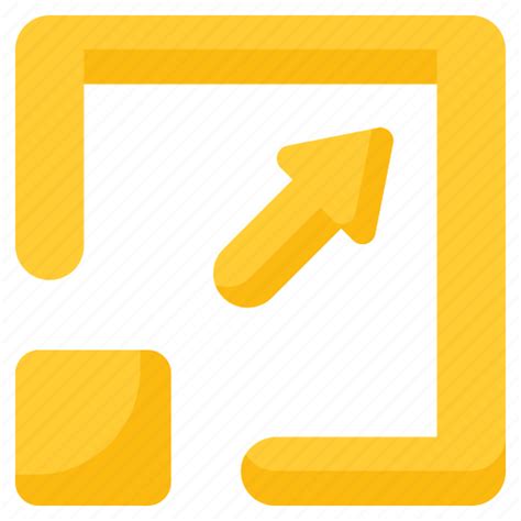 Maximize Enlarge Arrow Button Ui Resize Screen Icon Download On