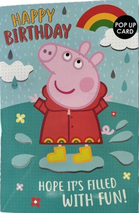 Kartka Urodzinowa Happy Birthday Peppa Pig Inna Marka Sklep EMPIK