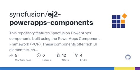 Github Syncfusionej2 Powerapps Components This Repository Features Syncfusion Powerapps