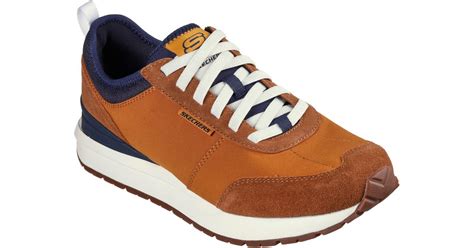 Skechers Sunnydale Classic Low Top Trainers In Brown For Men Lyst Uk