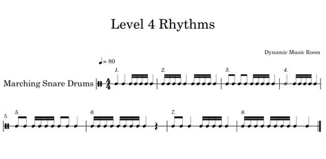 4 Beat Rhythm Patterns You Need To Know Dynamic Music Room