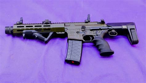 Custom Green Ar15 Pistol In 300 Black Out Or 556 Lugerman