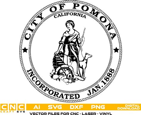 City Of Pomona Logo Pomona City Stock Vector Images Alamy